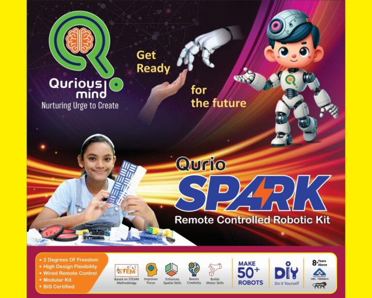 Qurio Spark | Advanced Modular DIY Robotics Kit – Build 50+ Robot Models